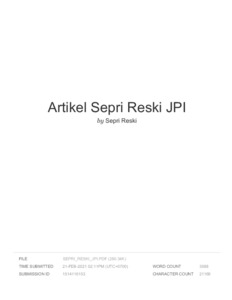 Jurnal Perendaman Rumput Laut Turbinaria murayana dalam Aliran Air Sungai sebelum digunakan ...
